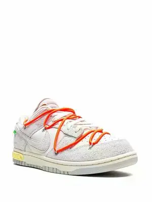 Nike X Off White Dunk Low Lot 11 Sneakers - Neutrals