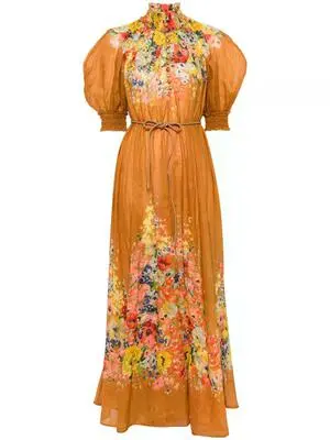 Zimmermann Alight Swing Maxi Dress - Brown