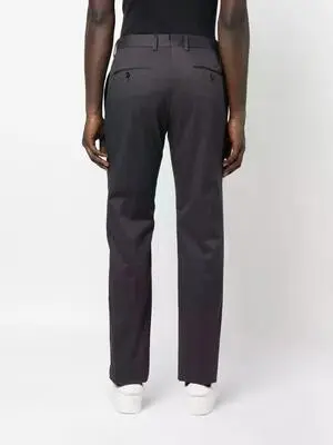 Zegna Straight-leg Cotton Trousers - Blue