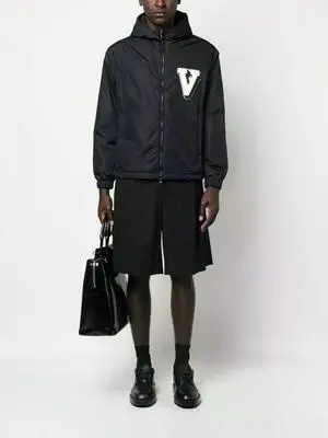 Valentino Garavani Logo-patch Hooded Jacket