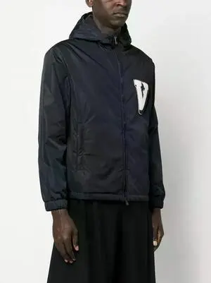 Valentino Garavani Logo-patch Hooded Jacket