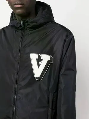Valentino Garavani Logo-patch Hooded Jacket