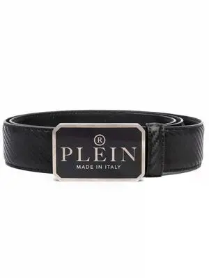 Philipp Plein Logo-plaque Textured Belt