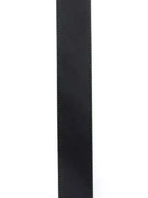 Prada Enamel-triangle-logo Leather Belt