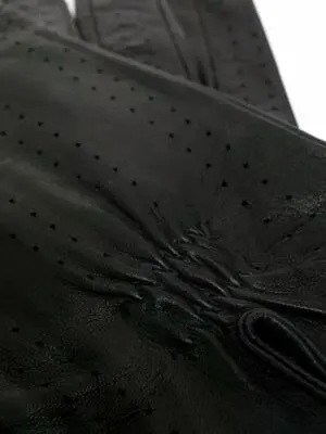 MANOKHI Perforated Leather Gloves