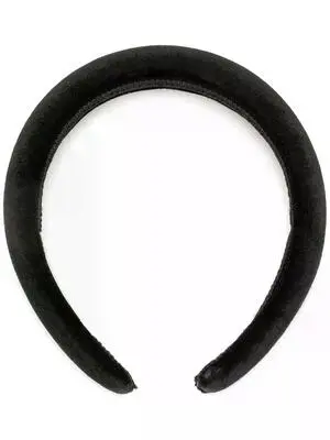 JENNIFER BEHR Velvet Padded Hairband - Black