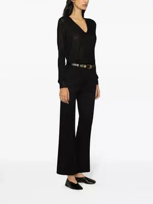 JOSEPH Tafira Mid-rise Flared Trousers