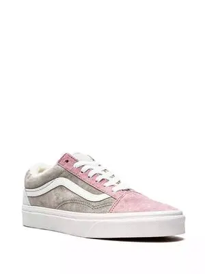 VANS Old Skool Pig Suede Sherpa Sneakers - Pink