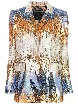Philipp Plein Sequin Single-breasted Blazer - Black