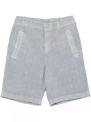 Eleventy Pocketed Linen Shorts