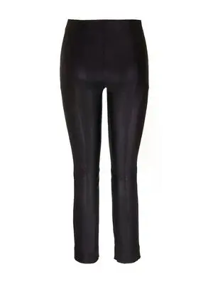 Vince Leather Slim-cut Trousers