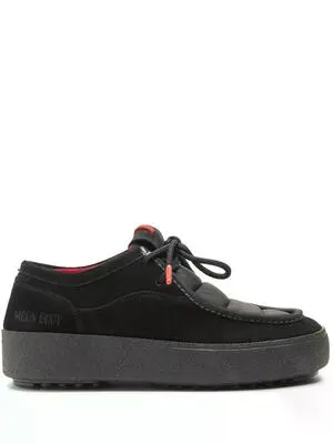 Moon Boot Mtrack Wallaby Panelled Suede Sneakers - Black