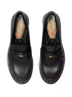 Burberry Cadet Leather Loafers - Black