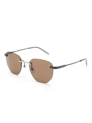 Dunhill Geometric-frame Sunglasses - Grey