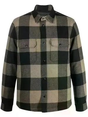 Woolrich Plaid Check Quilted Shirt Jacket