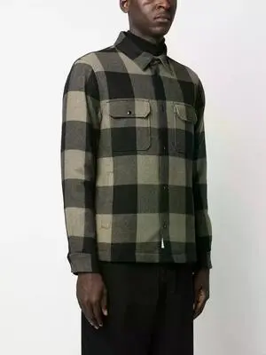 Woolrich Plaid Check Quilted Shirt Jacket