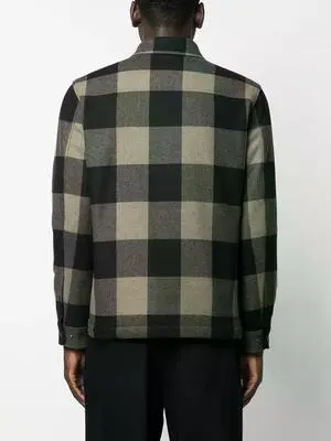 Woolrich Plaid Check Quilted Shirt Jacket