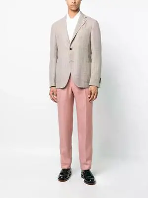 LARDINI Pota Houndstooth-pattern Blazer - Neutrals