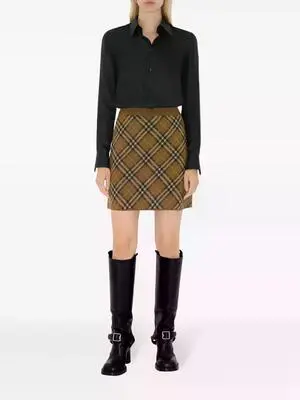 Burberry Check Mini Skirt