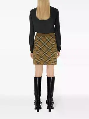 Burberry Check Mini Skirt