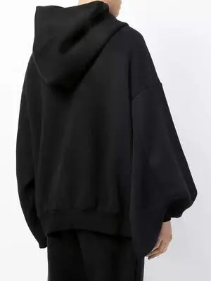 FUMITO GANRYU Cape-sleeve Drawstring Hoodie