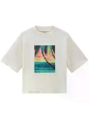 WOOLRICH Graphic-Print Cotton T-Shirt