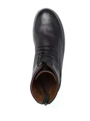 Marsèll Parrucca Leather Combat Boots - Black