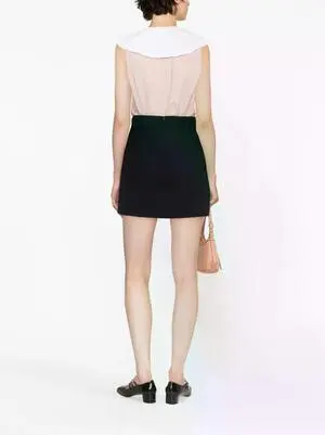Gucci Button-up Crepe Skirt