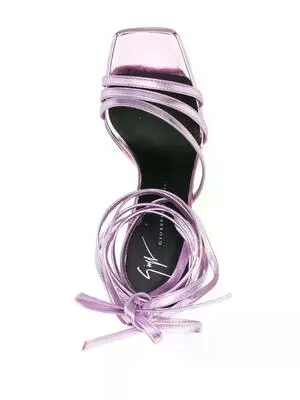 GIUSEPPE ZANOTTI Metallic Platform Sandals - Pink