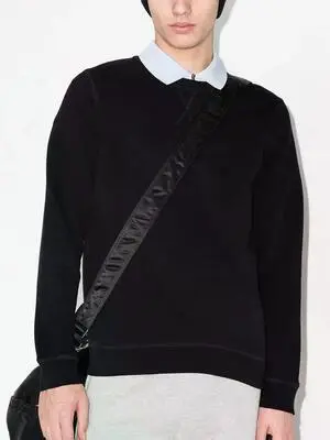 Sunspel Crew Neck Long-sleeve Sweatshirt - Black