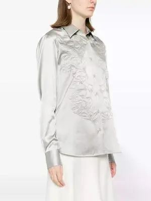 Ermanno Scervino Floral-embroidered Shirt