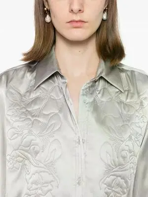 Ermanno Scervino Floral-embroidered Shirt