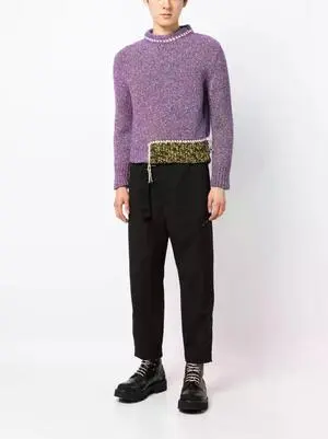 OAMC Belted-waist Cropped Trousers