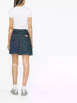 Kenzo A-line Denim Miniskirt