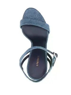 LE SILLA Gwen 120mm Denim Sandals
