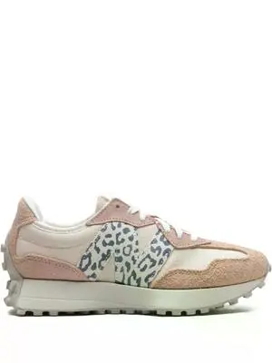 NEW BALANCE 327 Linen Leopard Sneakers - Neutrals