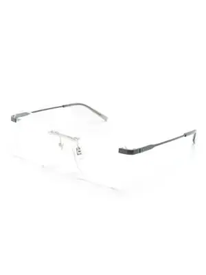 Dunhill Geometric-frame Eyeglasses - Silver