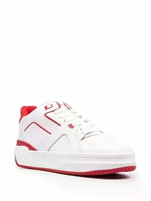 JUST DON Leather Lace-up Sneakers