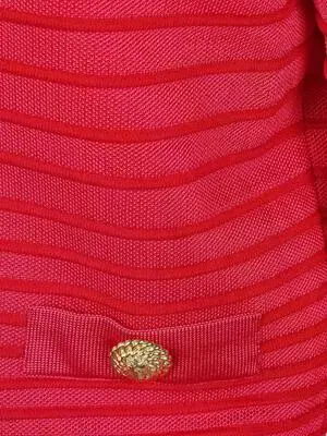Balmain Ribbed-detail Cardigan - Pink