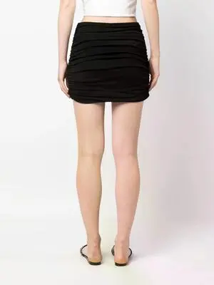 Tory Burch Ruched High-waisted Mini Skirt