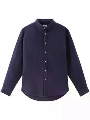 Woolrich Point-collar Linen Shirt