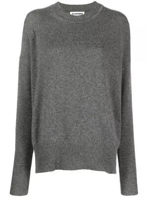 JIL SANDER Crew Neck Cashmere Jumper - Grey