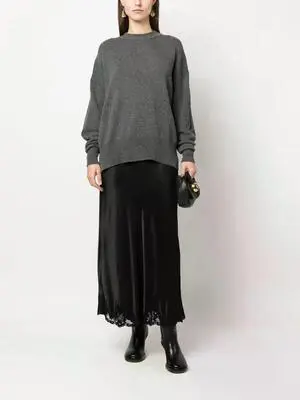 JIL SANDER Crew Neck Cashmere Jumper - Grey
