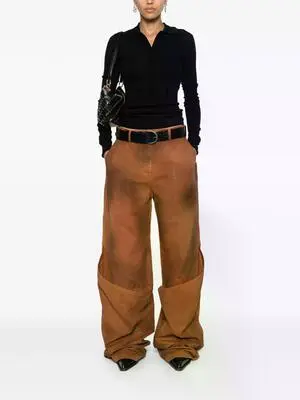 Attico Knitted Cashmere Sweater - Black