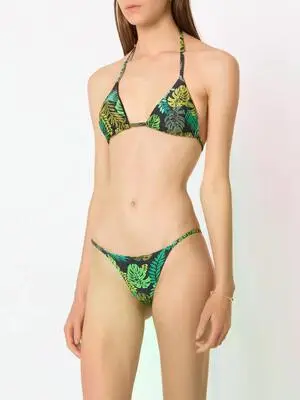 AMIR SLAMA Tropical Print Bikini