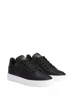 GIUSEPPE ZANOTTI Leather Sneakers - Black