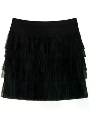 TWINSET Mini Skirt With Tulle Inserts