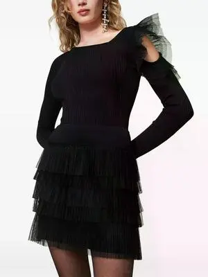 TWINSET Mini Skirt With Tulle Inserts