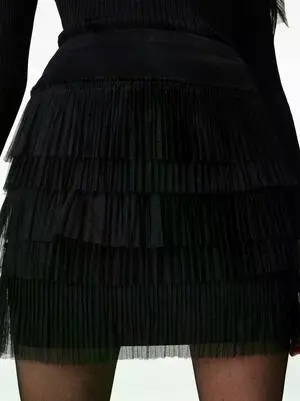 TWINSET Mini Skirt With Tulle Inserts