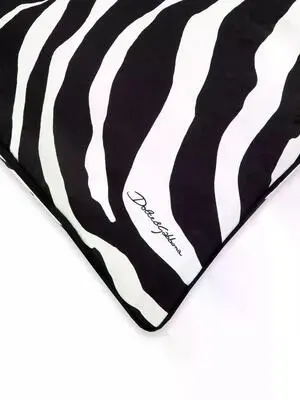 Dolce & Gabbana Zebra-print Silk Twill Cushion